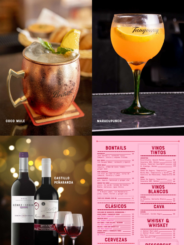 DIPTICO BON BEEF 2023 11 - Compressed | PDF | Bebidas alcohólicas | Bebida