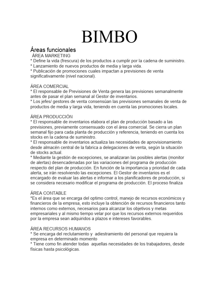 BIMBO | PDF