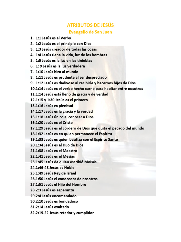 Atributos De Jesús Magdalenadocx Pdf Jesús Cristo Título