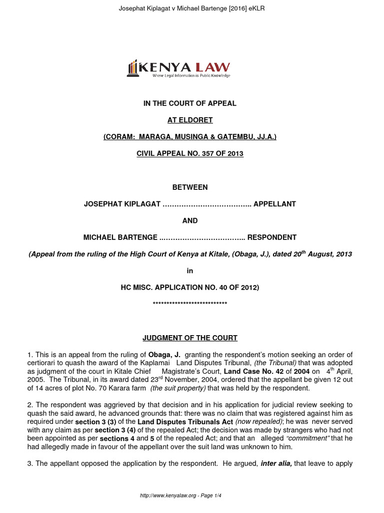 Civil Appeal 357 of 2013 | PDF