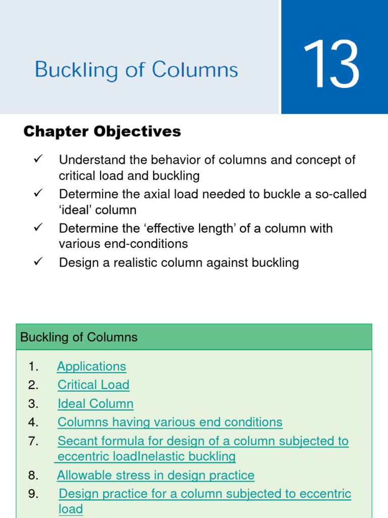 DDWJ2123_Buckling of Colums | PDF