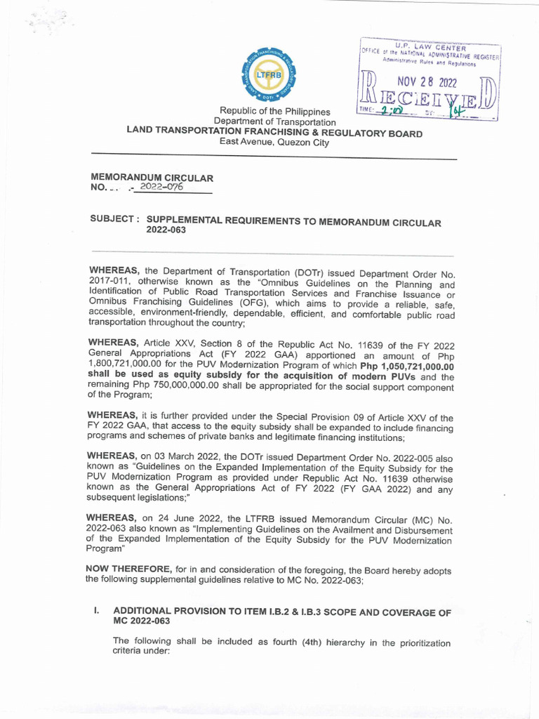 MC No. 2022-076 | PDF