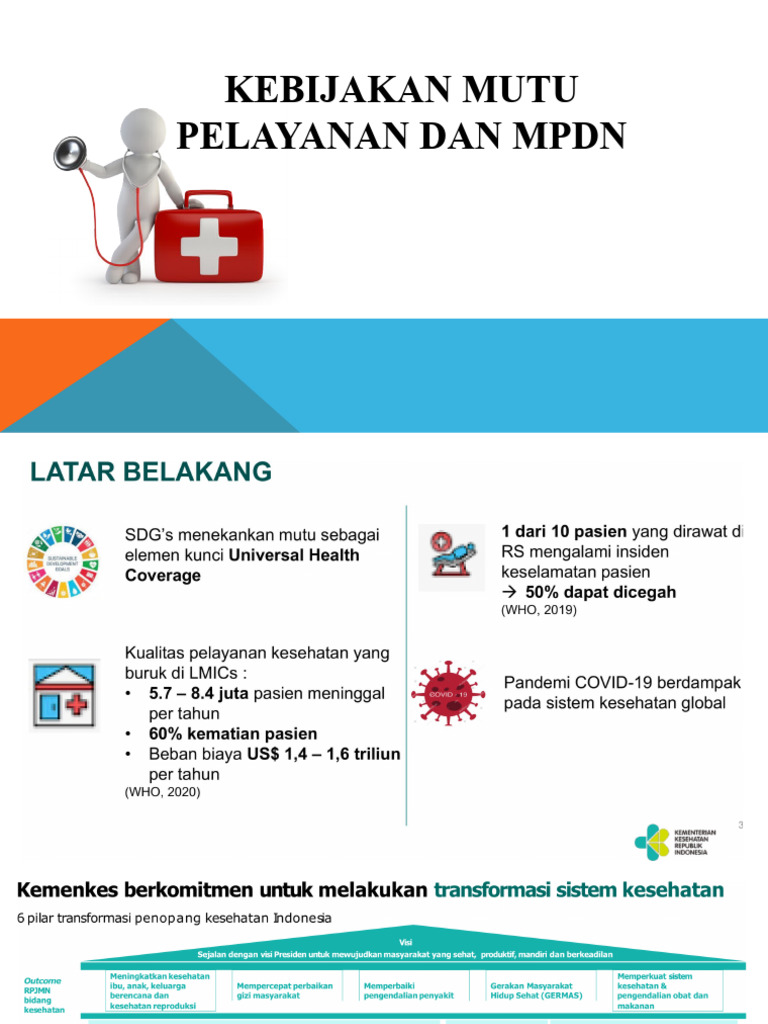 Kebijakan Mutu Pelayanan Kesehatan Dan MPDN | PDF