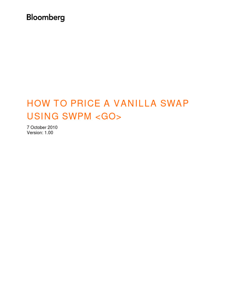 L5.1 How To Value A Vanilla Swap | PDF | Swap (Finance) | Bond Duration