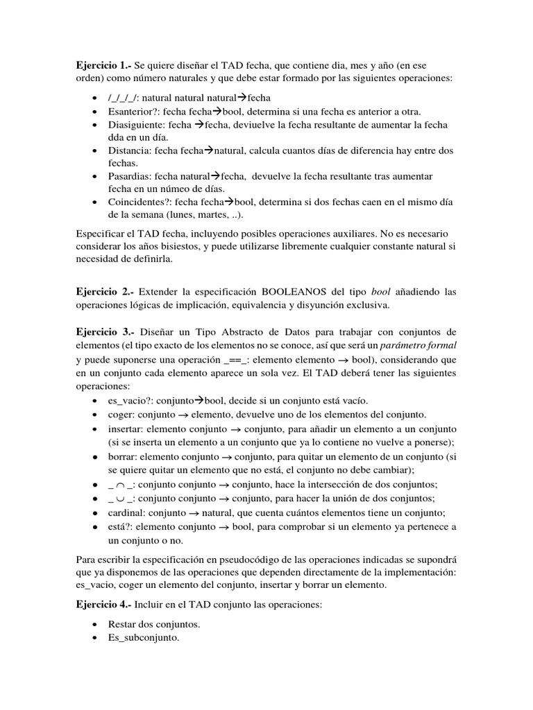 Ejercicios Tema1 | PDF