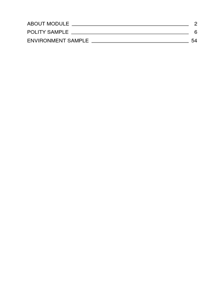 About Module and Sample | PDF