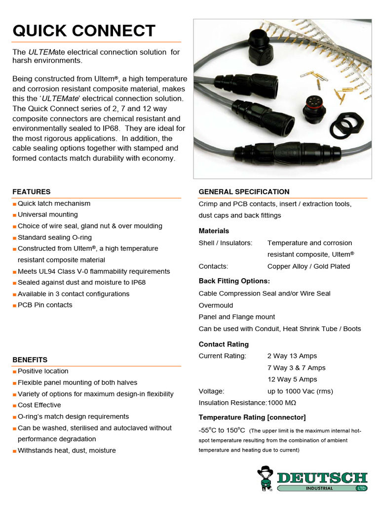 QC Series Connector1 | PDF | Electrical Connector | Manufactured Goods