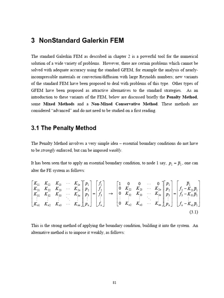 03 NonStandardGalerkin | PDF | Finite Element Method | Numerical Analysis