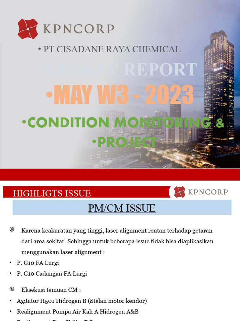 MTC Report Weekly 3 - May | PDF