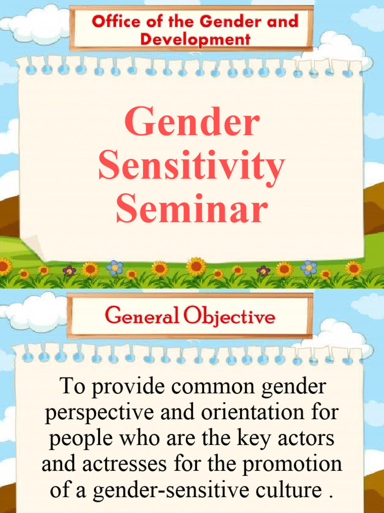 Gender Sensitivity Seminar | PDF