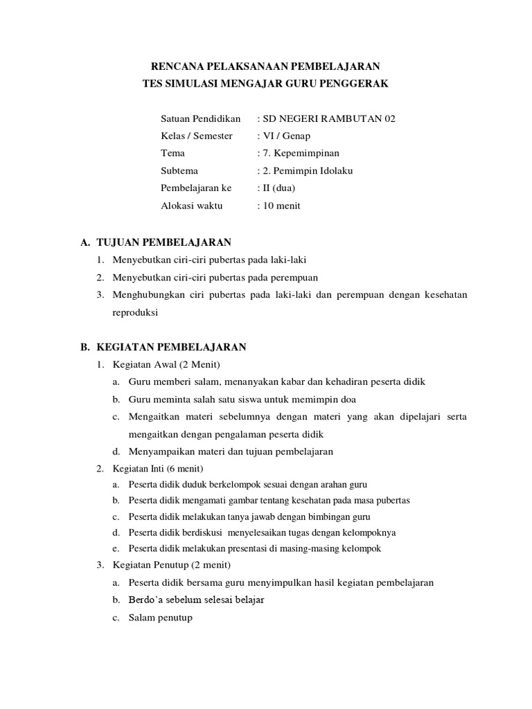 Menjaga Kebersihan Diri Pada Masa Pubertas | PDF