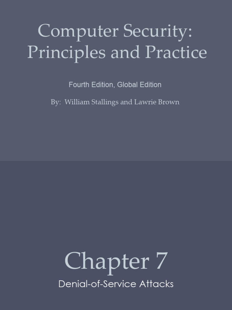 DOS Attack | PDF | Denial Of Service Attack | Computer Network