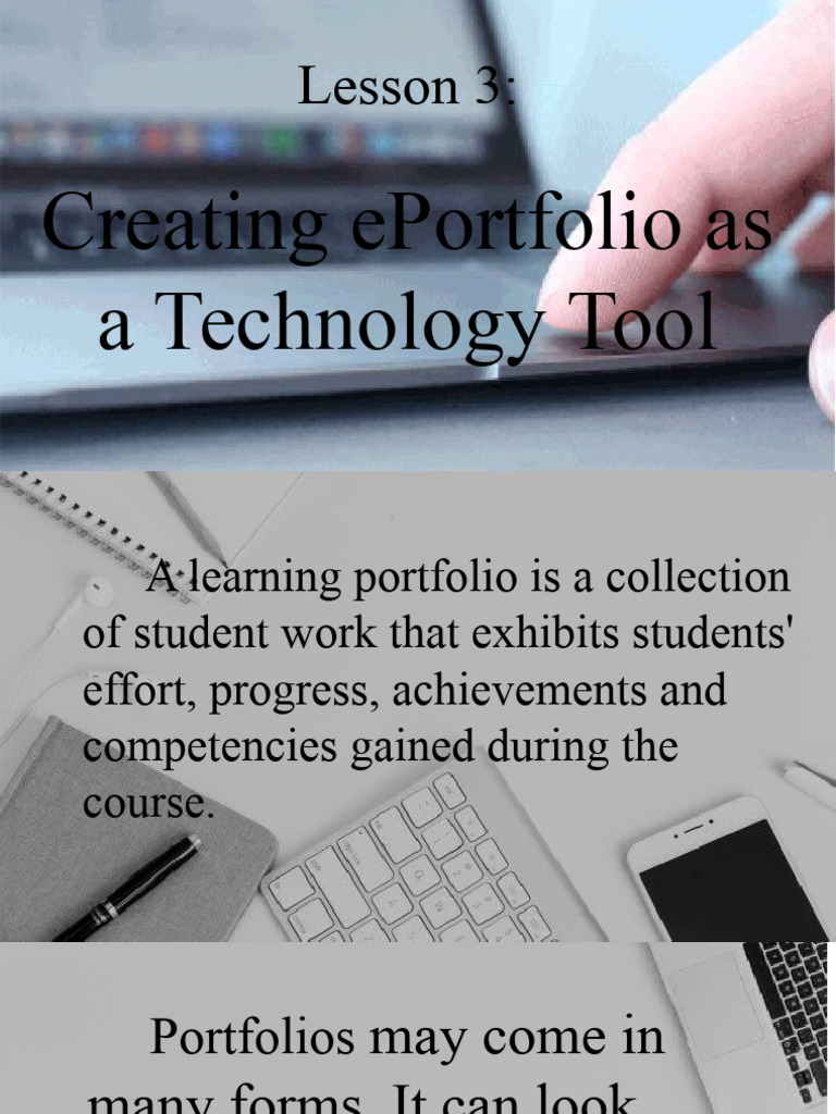 ePortfolio Creation Guide for Students | PDF | Learning | Educational ...