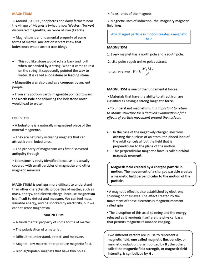 Magnetism | PDF | Magnetism | Magnetic Field
