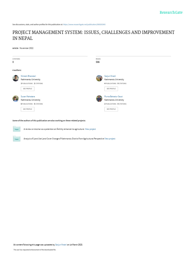 Project Management | PDF