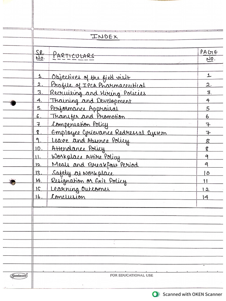 MHRM Report Sem 6 | PDF