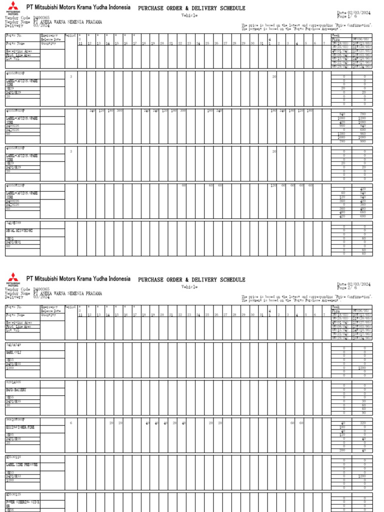 NFS03045241 Schadule | PDF | Automotive Industry | Wheeled Vehicles