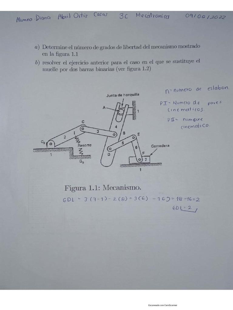 Ejercicios Sistemas Mecánicos | PDF