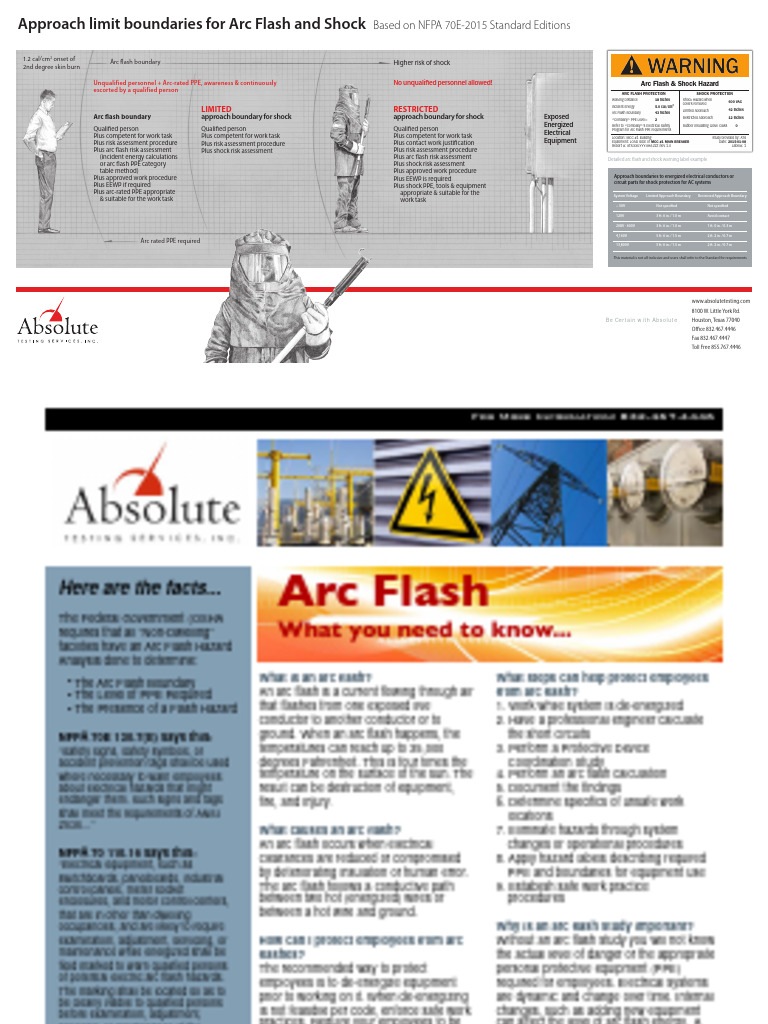 ATS Arc Flash Brochure | PDF | Power (Physics) | Electrical Equipment