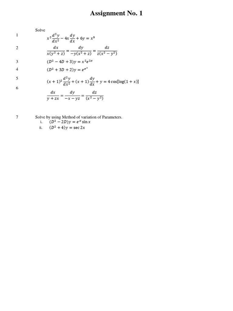 M3 Assignment 1 and 2 | PDF