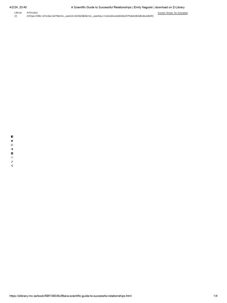 A Scientific Guide To Successful Relationships (Emily Nagoski) (Z ...