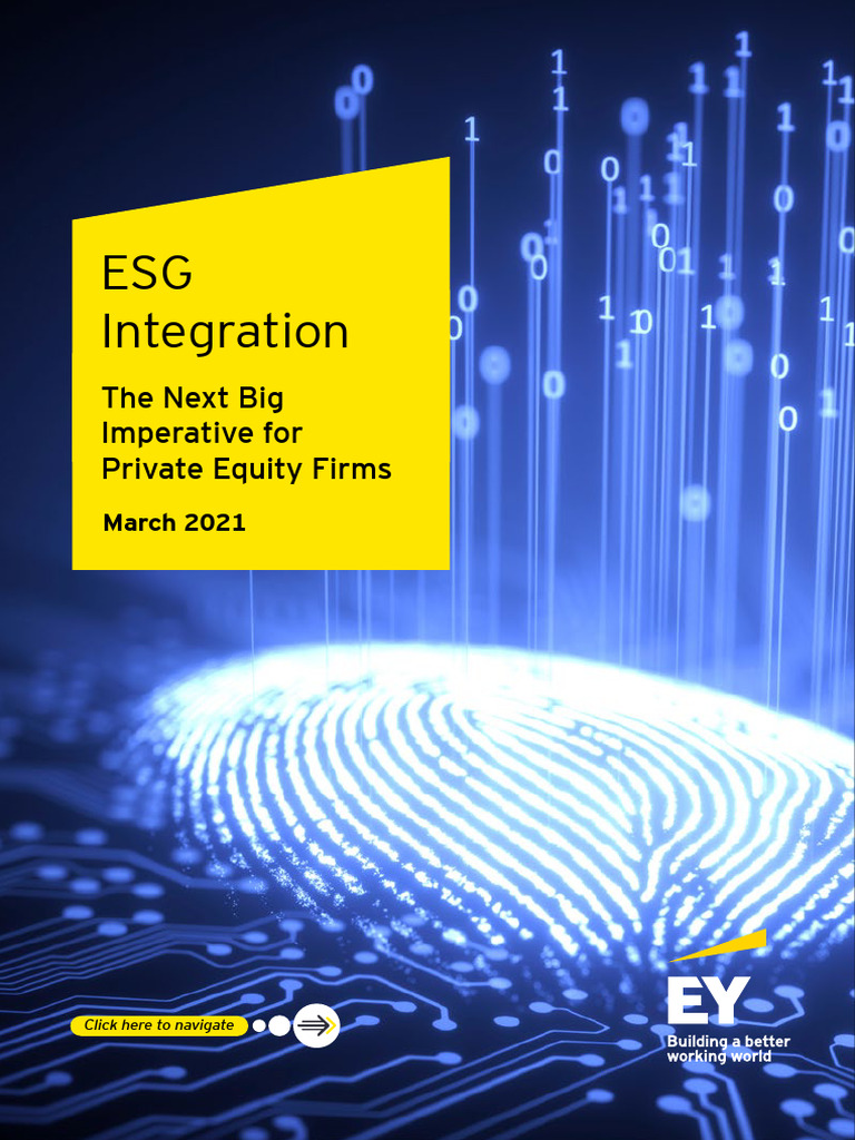 Esg Integration The Next Big Imperative For Private Equity Firms | PDF ...