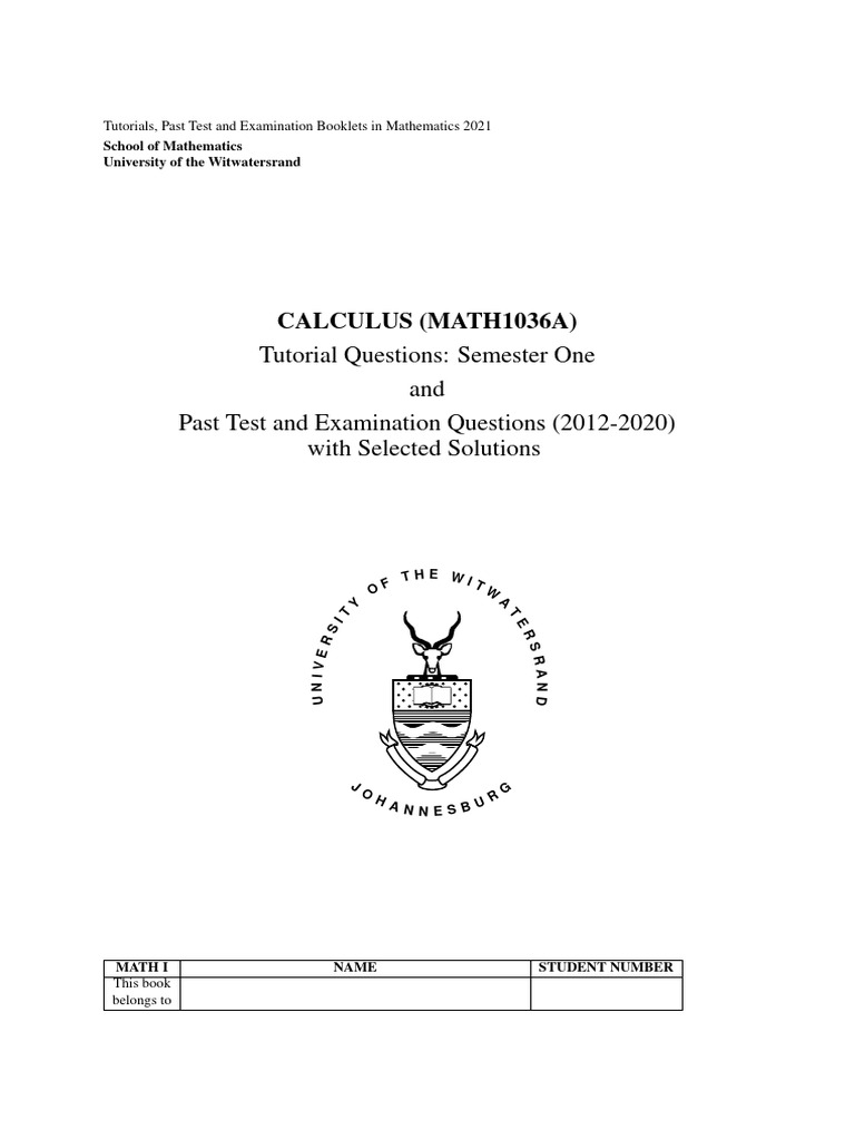 Calculus Past Papers (2012 - 2020) | PDF | Tangent | Slope