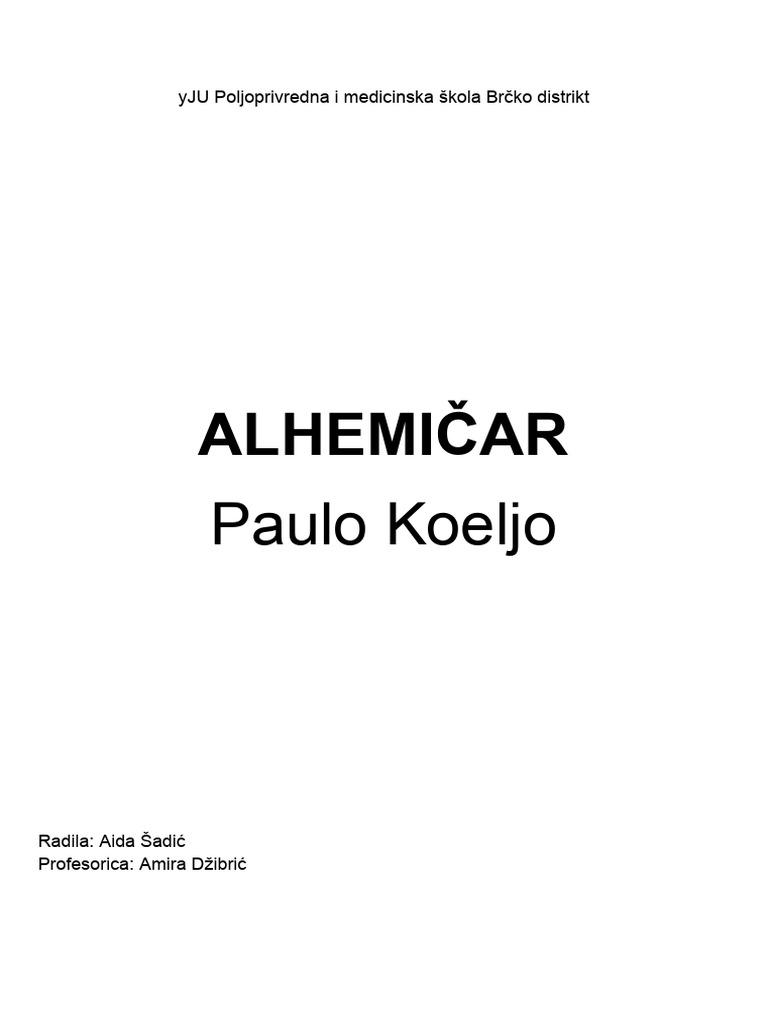 Alhemičar | PDF