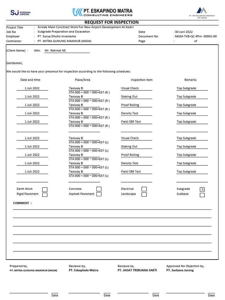 ITP Join Inspection | PDF