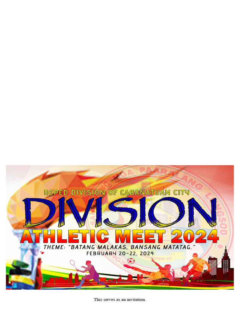 Division Meet Program 2024 | PDF