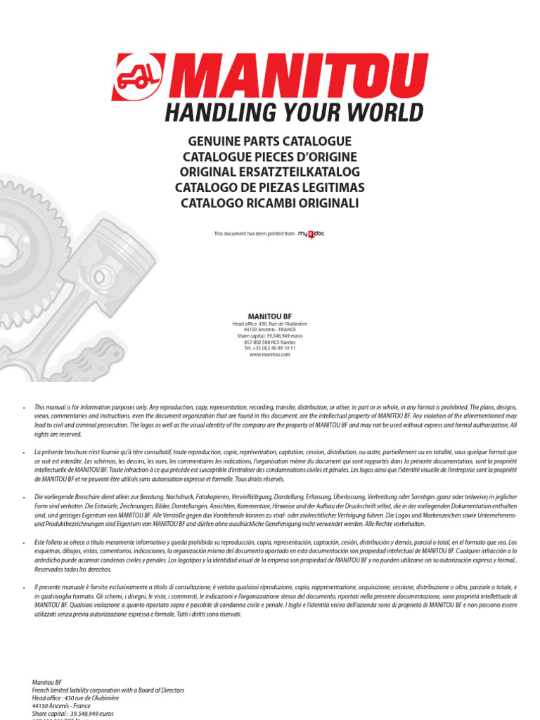 MHT 860 L Serie M E2 | PDF