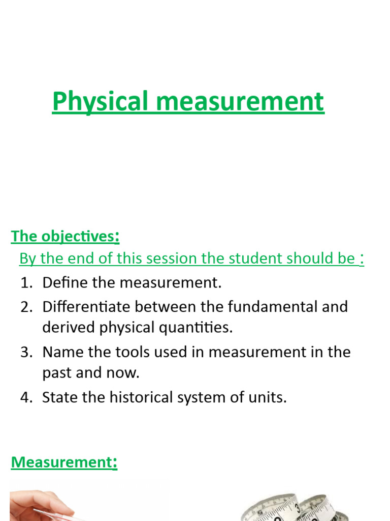 Physical Measurement | PDF | Kilogram | International System Of Units