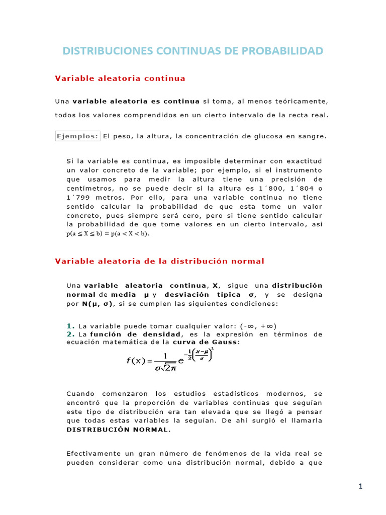 DISTRIBUCION NORMAL Con Aproximación de La Binomial A La Normal ...