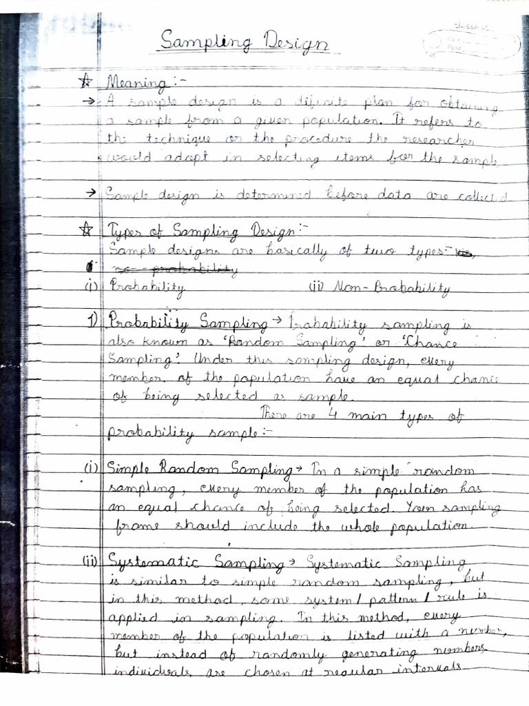 Types of Sampling Methods Explained | PDF