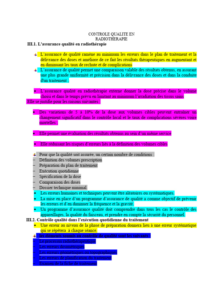 CONTROL DE Qualité | PDF
