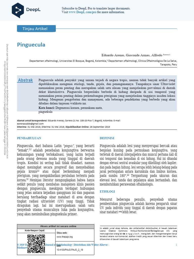 Pinguecula.2 Id | PDF