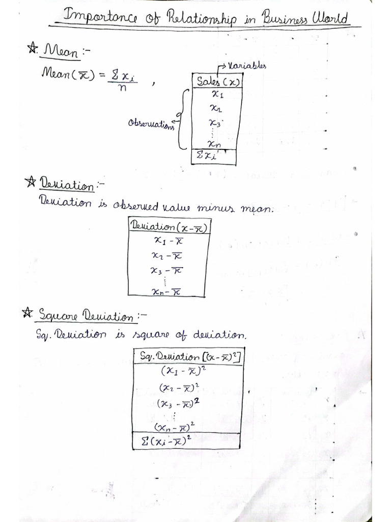 Statistics Notes | PDF
