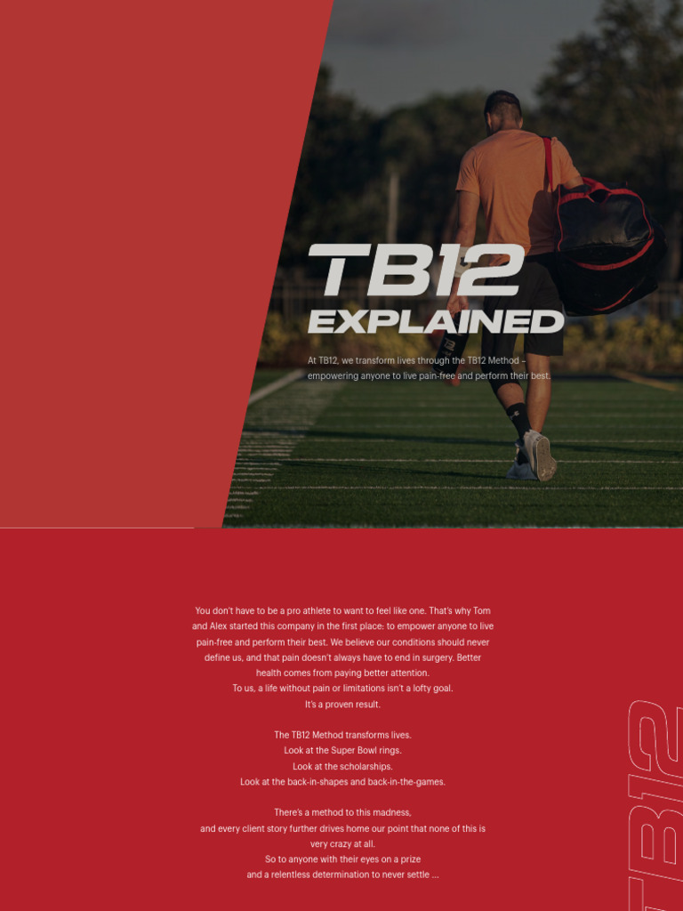 TB12 Method: Pain-Free Performance | PDF
