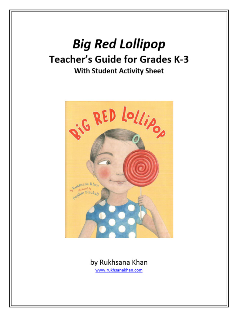 Big Red Lollipop Teacher's Guide K-3 | PDF