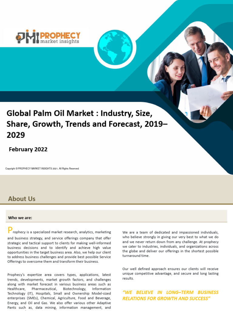 Palm Oil Market | PDF | Business | Finance & Money Management