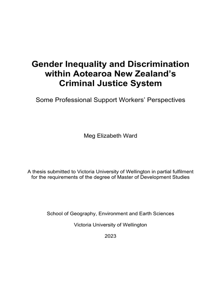 Thesis Access | PDF | Prison | Gender