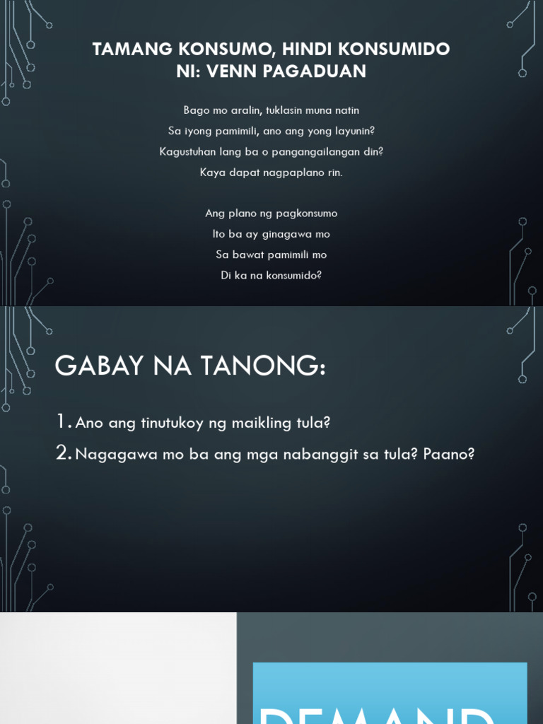 AP9 Qtr2 L1 Demand | PDF