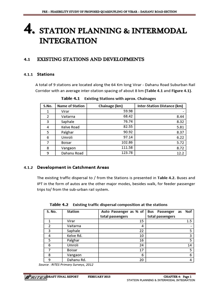 Chapter 4 Station Planning | PDF