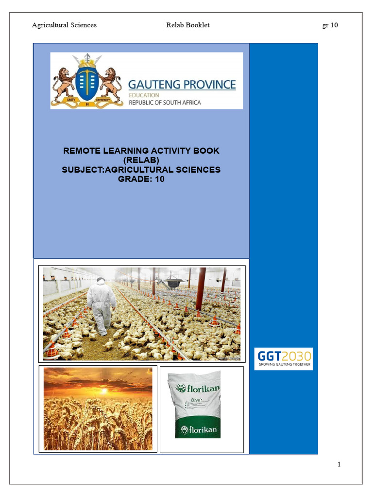Grade 10 Agricultural Sciences RELAB Guide | PDF