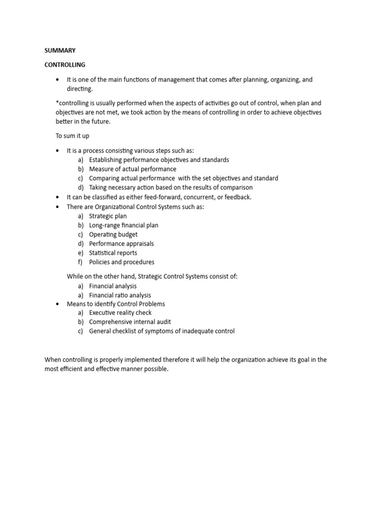 Summary Ems | PDF