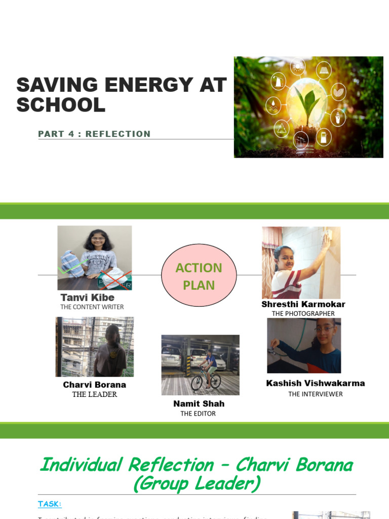 Saving Energy at School - Part 4 | PDF | Learning | Experience