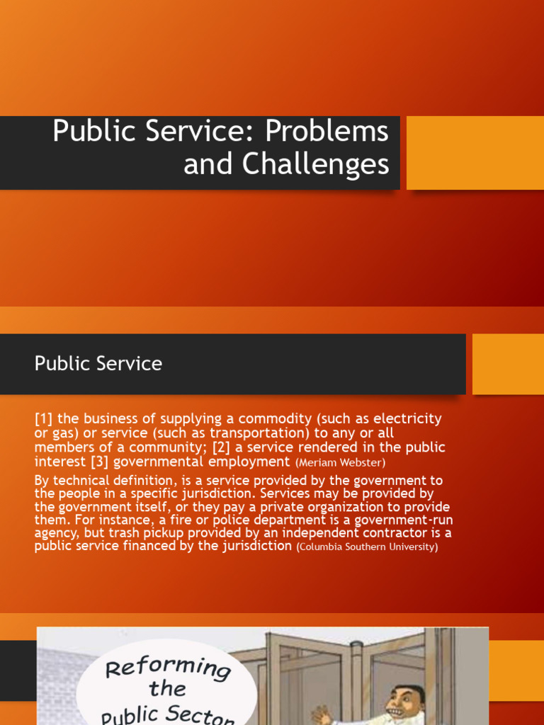 Public Service Problems - Defining Values | PDF | President Of The Philippines | World Politics