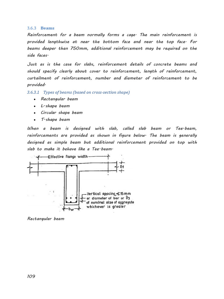 ECE 2211 CIVIL ENGINEERING DRAWING III Lecture 6 | PDF | Beam (Structure) | Structural Engineering