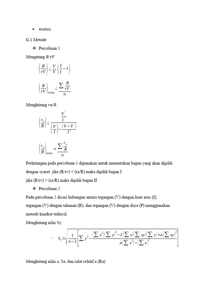 Analisis Dan Tugas Watak Lampu Pijar | PDF