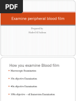 Blood Film Comment and Analysis Guide | PDF | Anemia | White Blood Cell